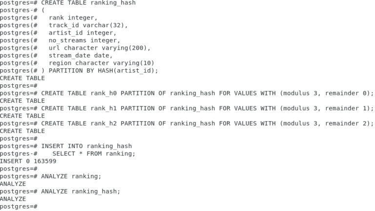 PostgreSQL partitioning guide - data.KISS